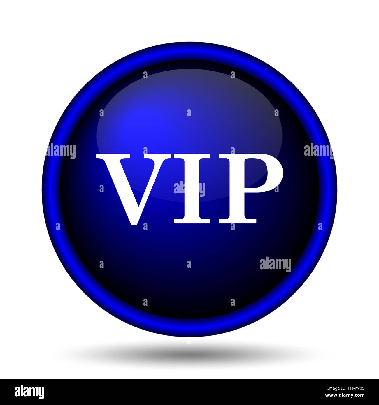 VIP icon. Internet button on white background Stock Photo - Alamy