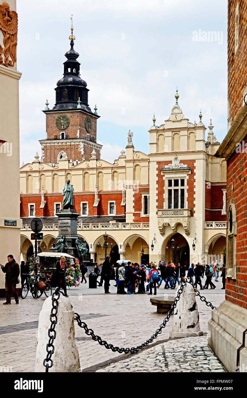 Market with cloth halls and city hall hi-res stock photography and ...