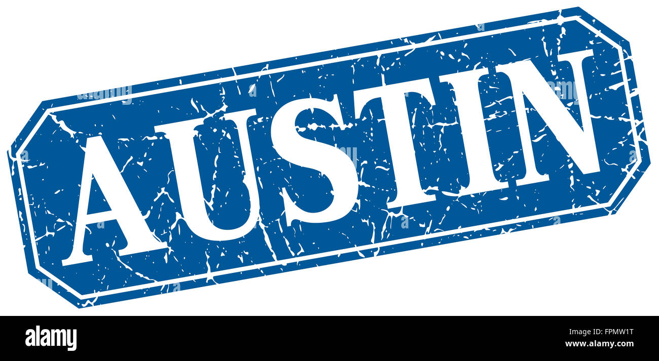 Austin welcome blue vintage hi-res stock photography and images - Alamy