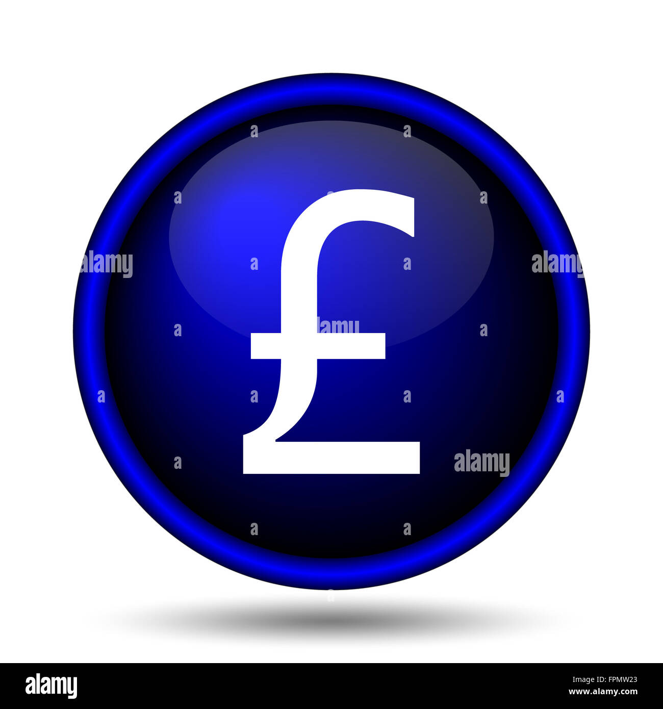 Pound icon. Internet button on white background Stock Photo - Alamy