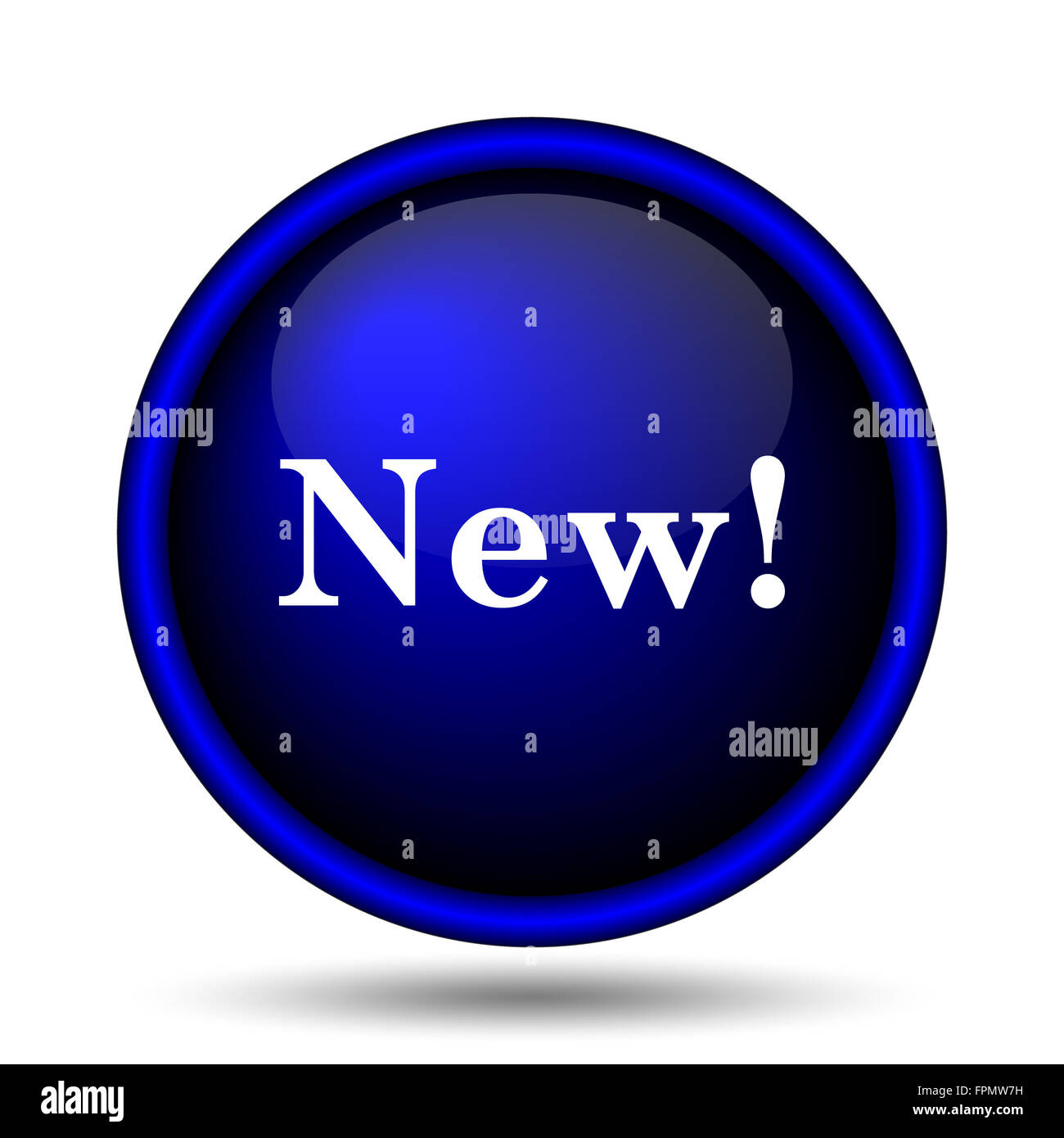 New icon. Internet button on white background Stock Photo - Alamy