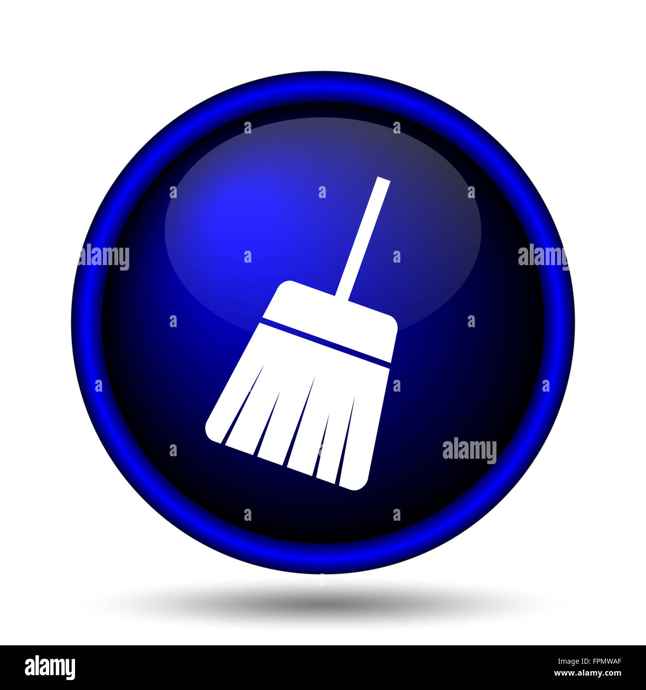 Sweep icon. Internet button on white background Stock Photo - Alamy