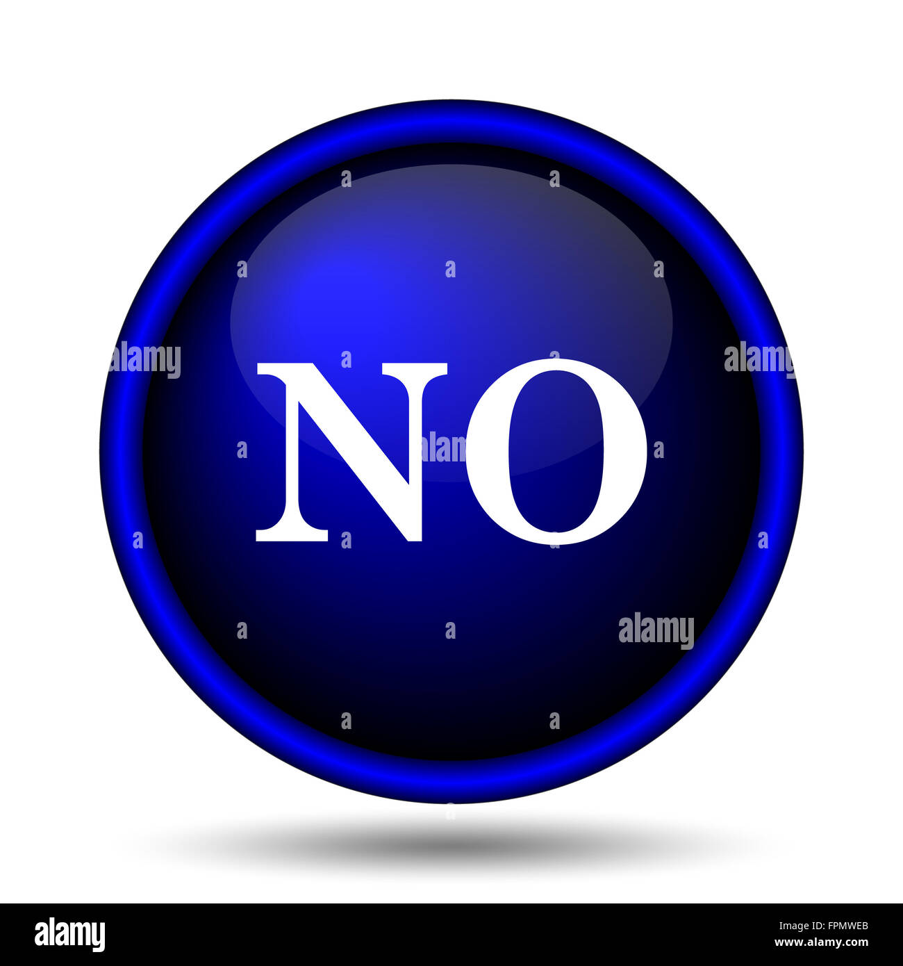 No icon. Internet button on white background Stock Photo - Alamy
