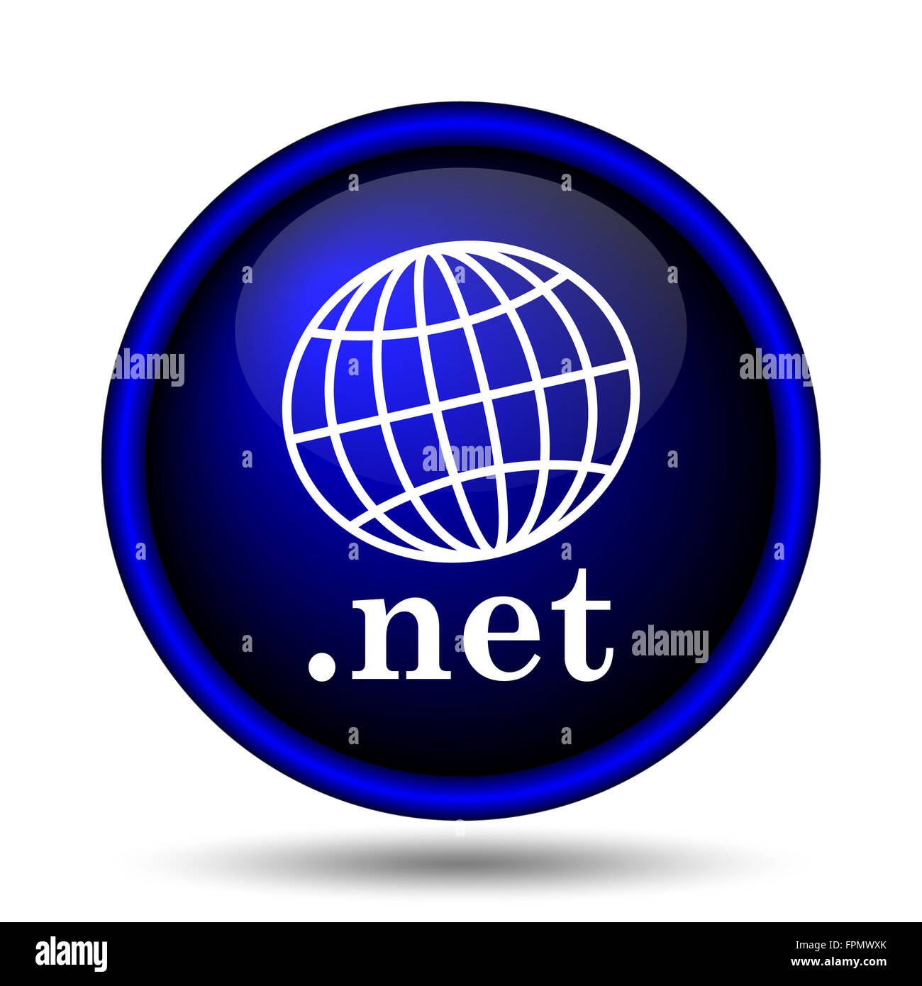 .net icon. Internet button on white background Stock Photo - Alamy