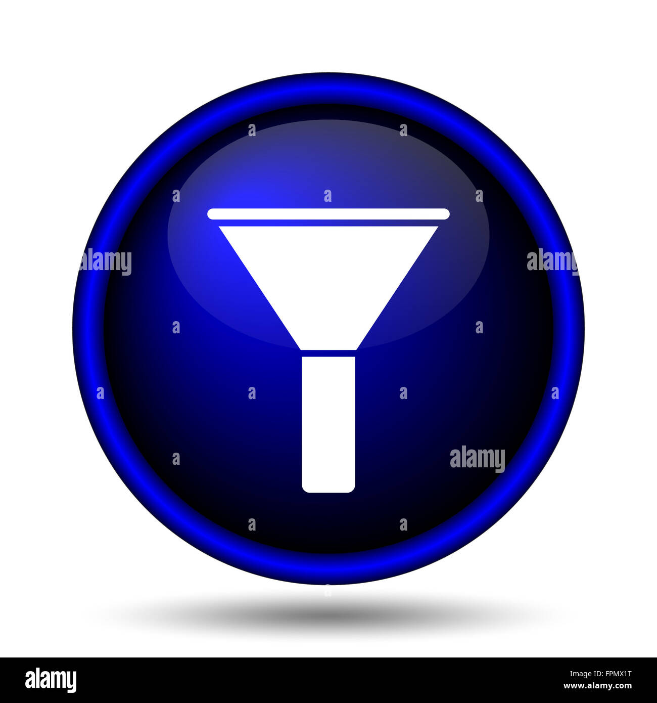 Filter icon. Internet button on white background Stock Photo - Alamy