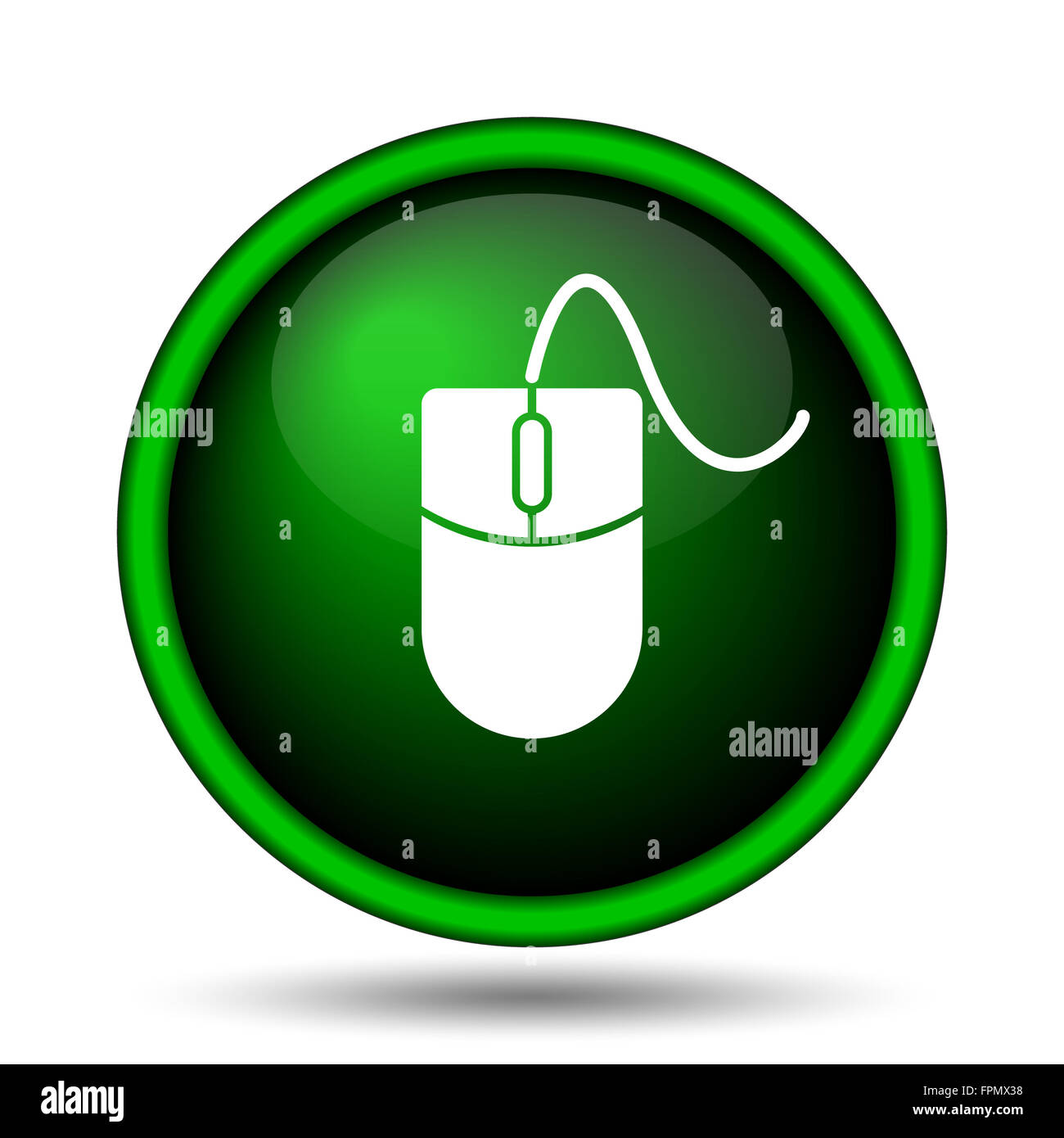 Mouse icon. Internet button on white background Stock Photo - Alamy