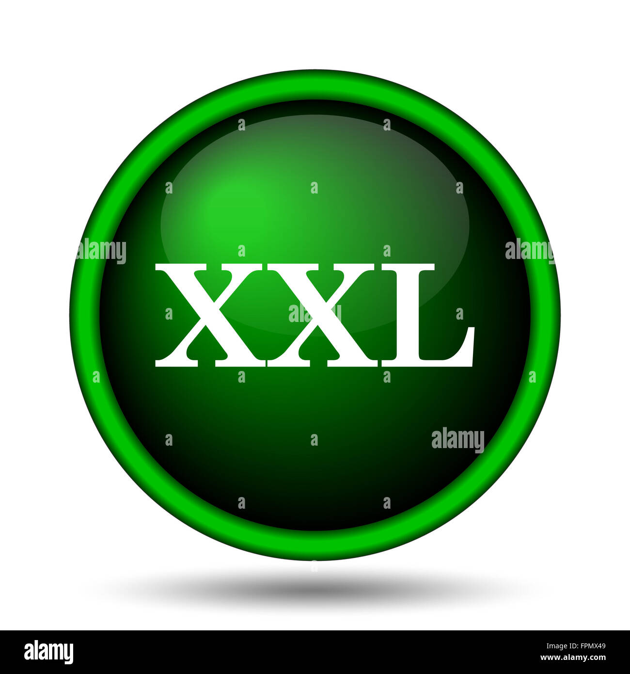 XXL icon. Internet button on white background Stock Photo - Alamy