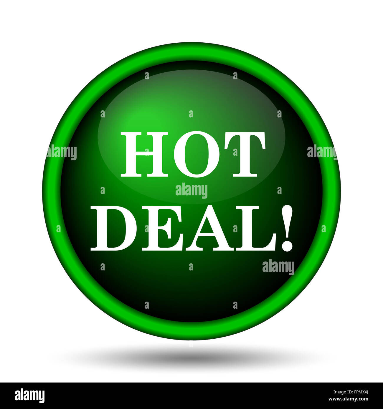 Hot deal icon. Internet button on white background Stock Photo - Alamy