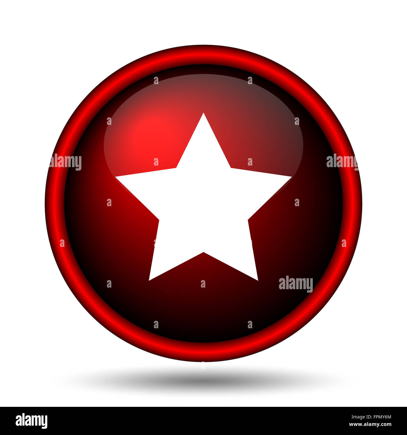 Favorite icon. Internet button on white background Stock Photo - Alamy