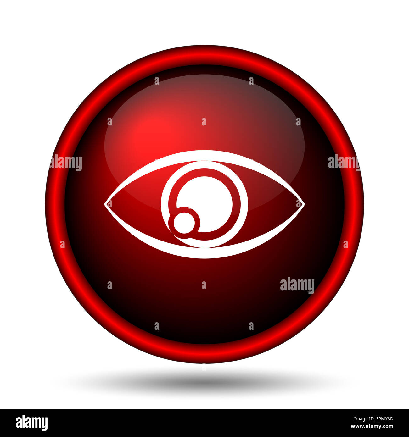 Eye icon. Internet button on white background Stock Photo - Alamy