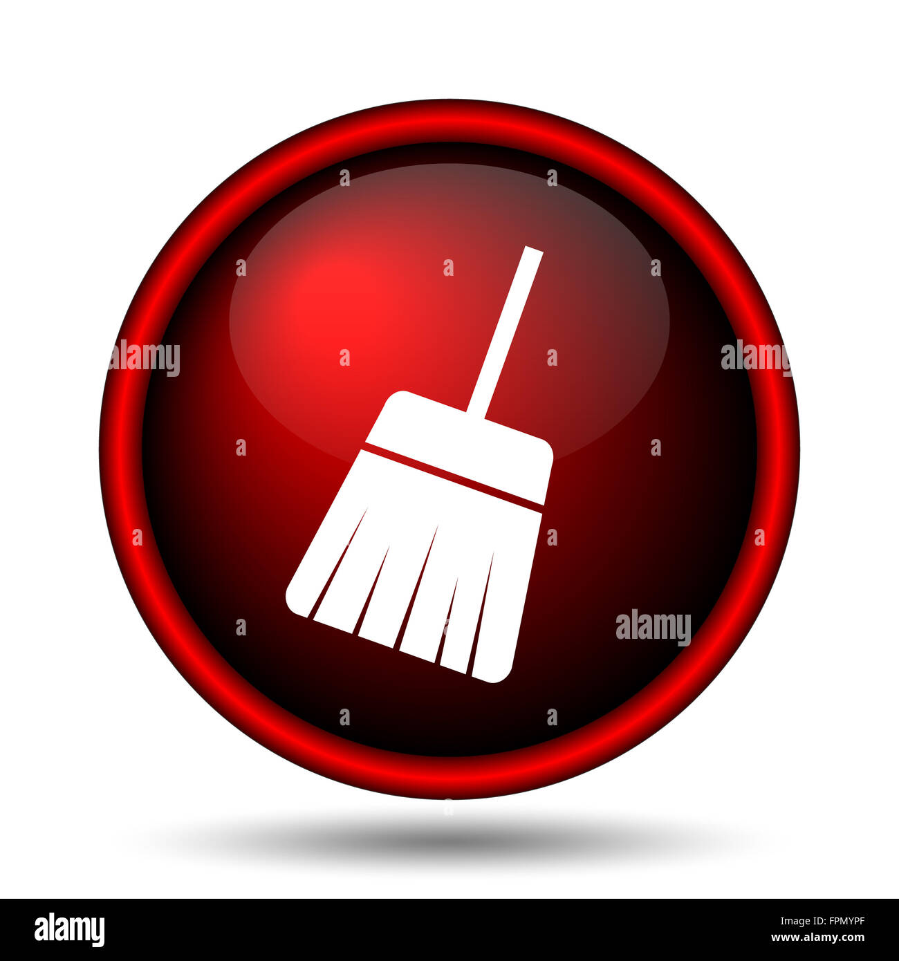Sweep icon. Internet button on white background Stock Photo - Alamy