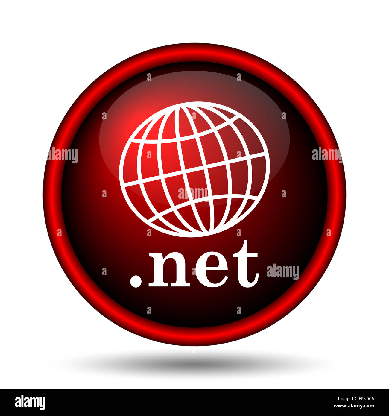 .net icon. Internet button on white background Stock Photo - Alamy