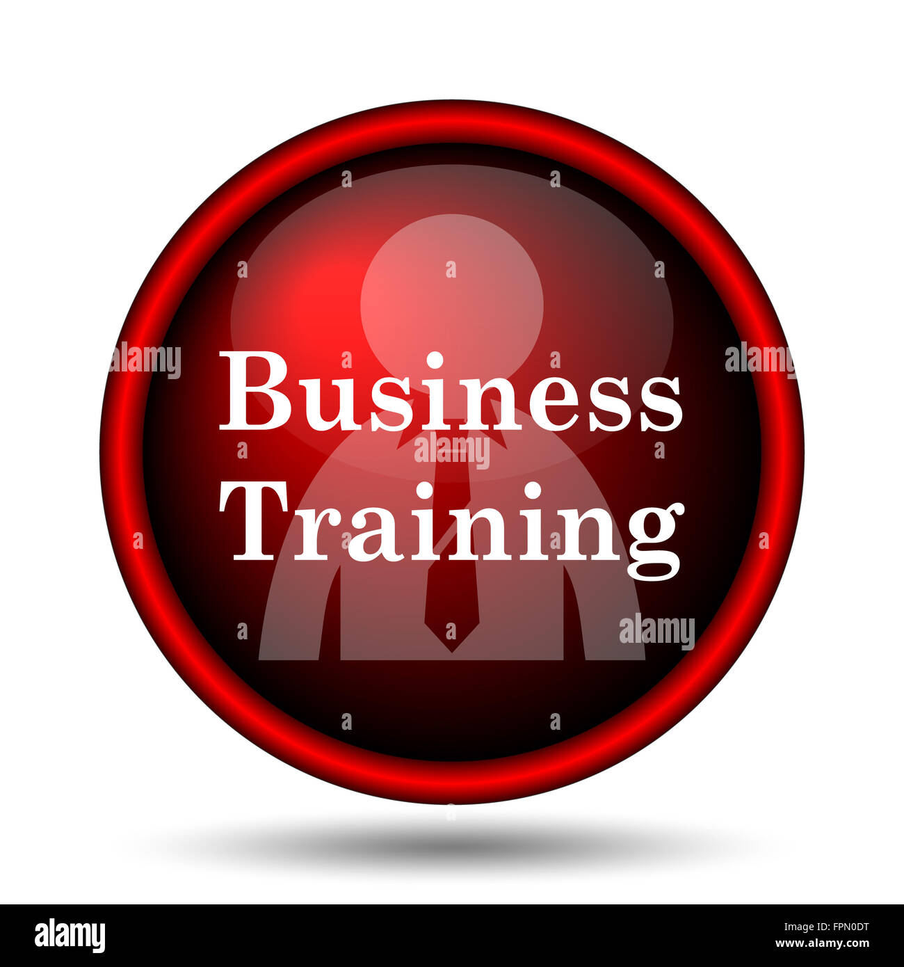 Business training icon. Internet button on white background Stock Photo ...