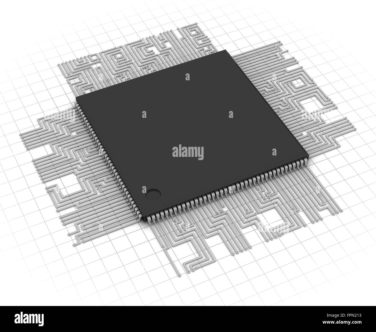 Processor unit CPU concept , This is a computer generated and 3d rendered picture Stock Photo ...