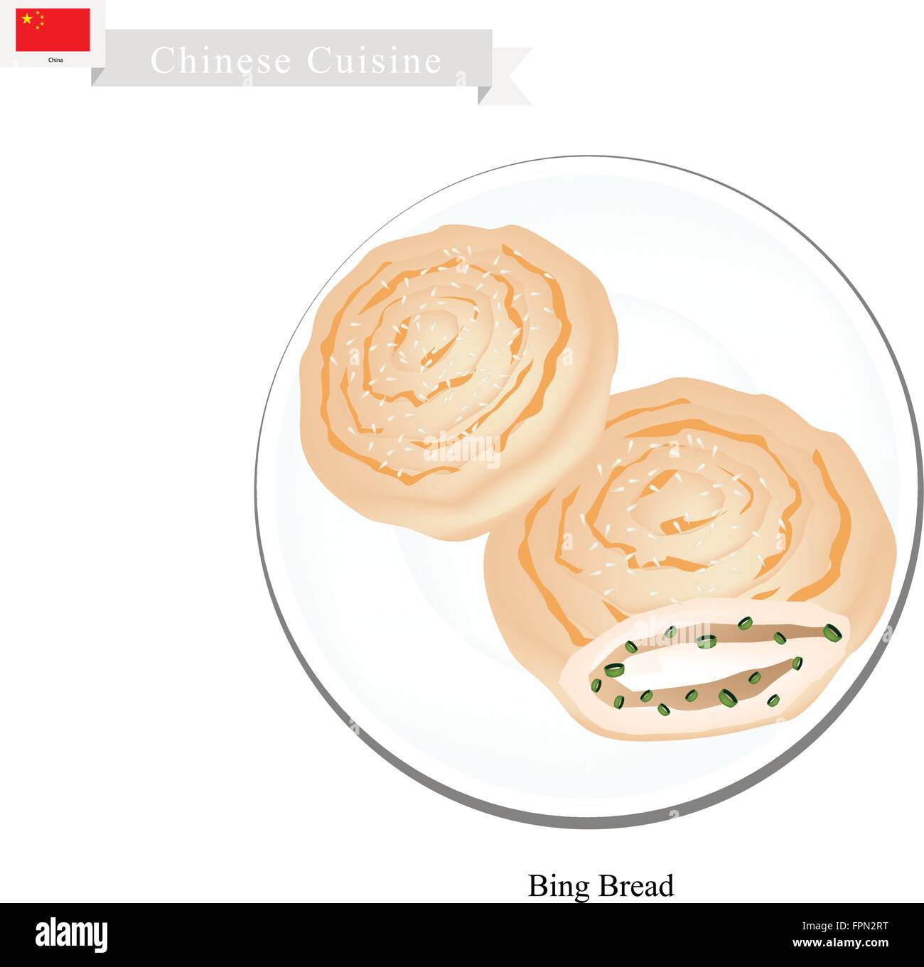 Bing flat bread Stock Vector Images - Alamy