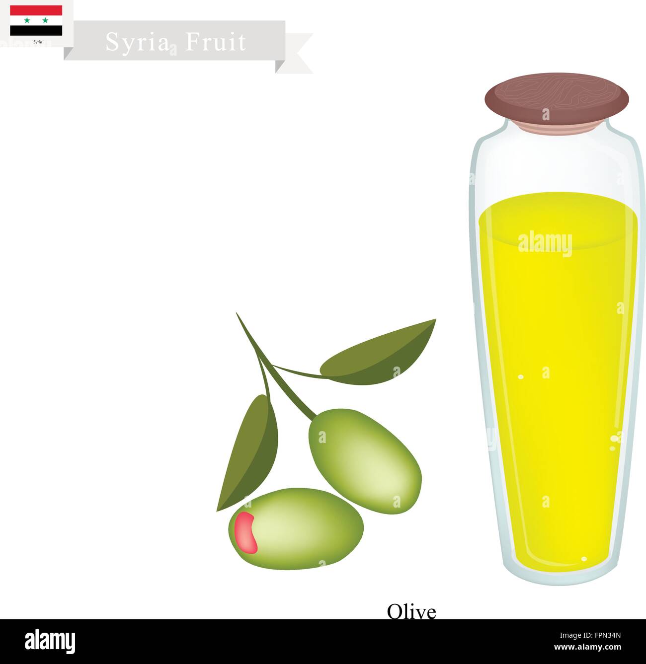 Syria Fruit, Fresh Olives. One of The Most Popular Fruit of Syria Stock ...