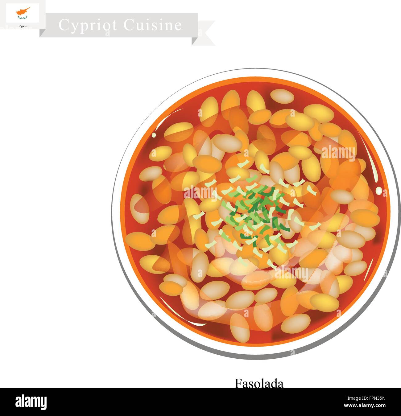 Cypriot Cuisine, Fasolada or Bean Soup made with Cannellini Beans ...