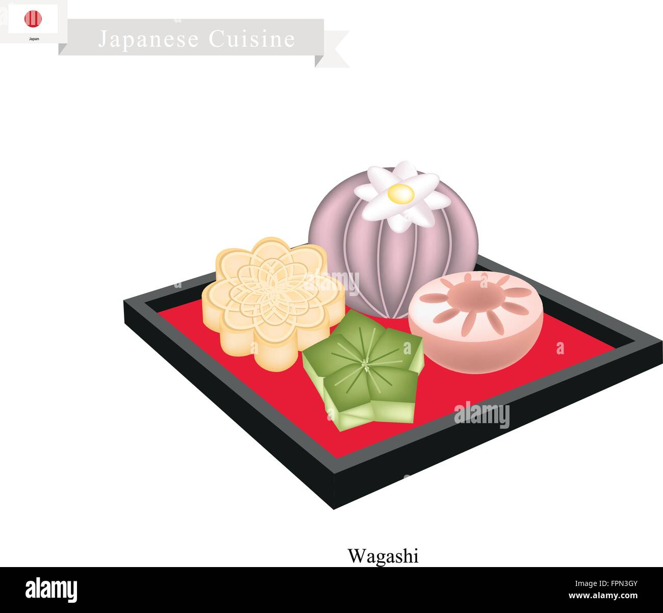 Japanese Cuisine, Wagashi or Japanese Traditional Confectionery Often ...