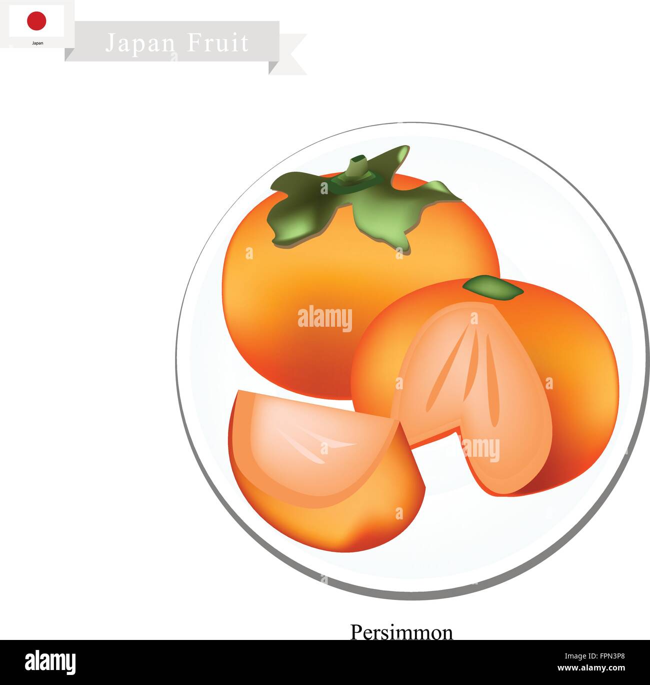 Japan Fruit, Ripe and Sweet Kaki or Japanese Persimmon. One of The Most ...