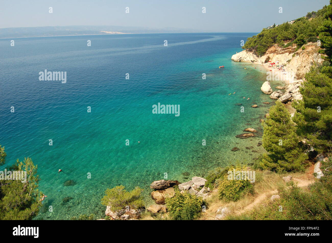 summer landscape of dalmatian rocky beach in croatia Stock Photo - Alamy