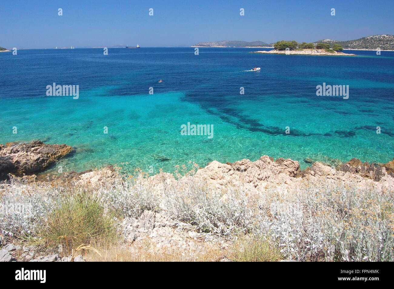 summer landscape of dalmatian rocky beach in croatia Stock Photo - Alamy