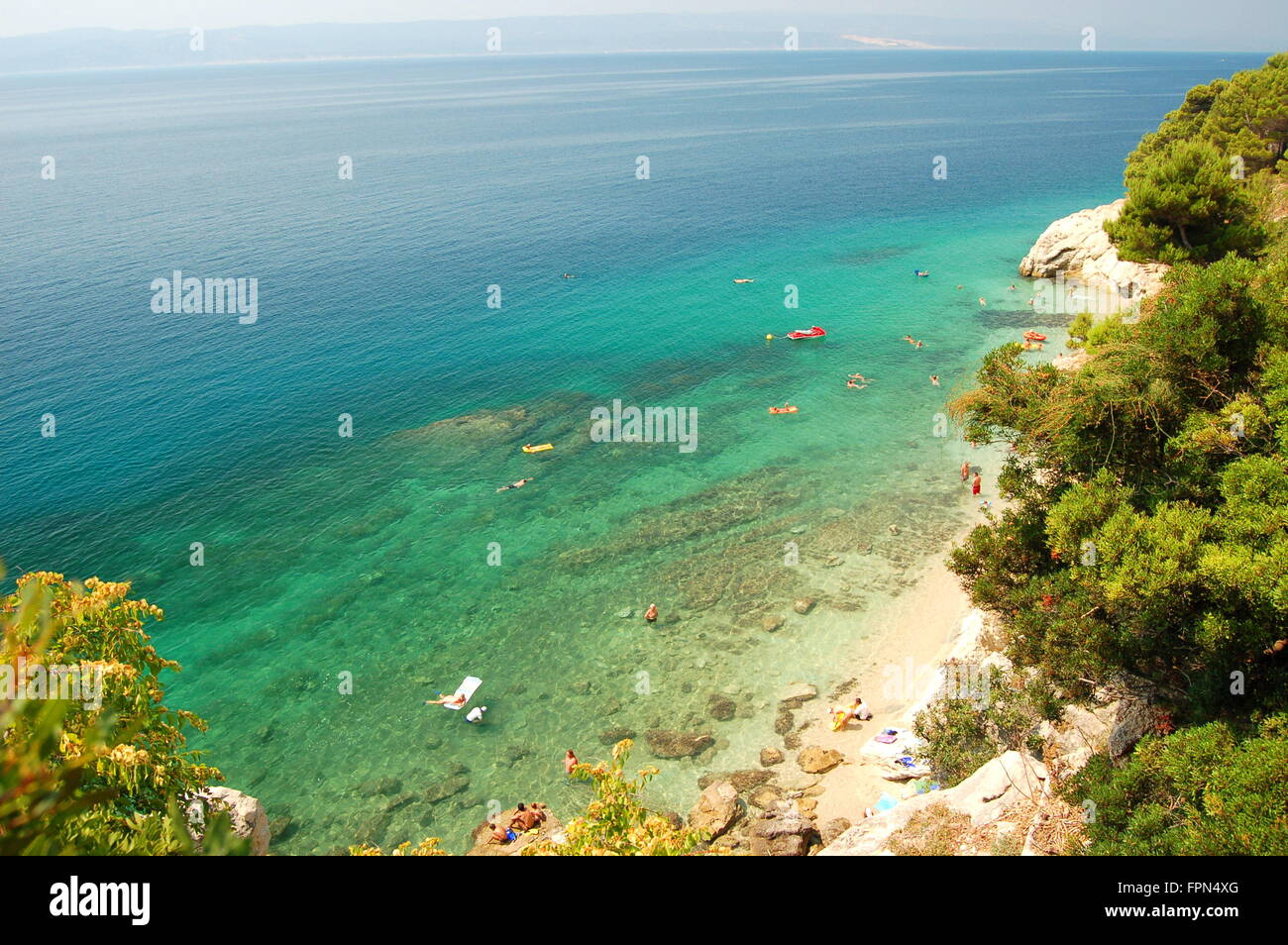 summer landscape of dalmatian rocky beach in croatia Stock Photo - Alamy