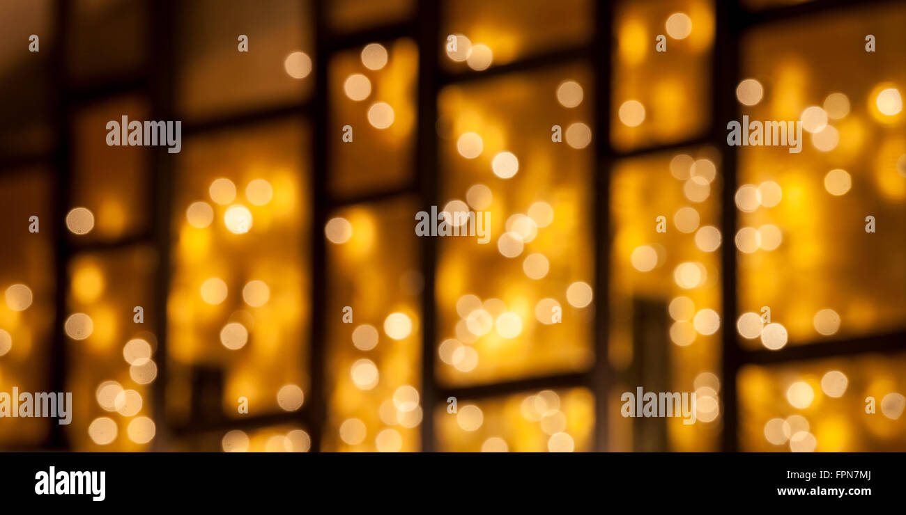 House facade with illuminated windows hi-res stock photography and ...