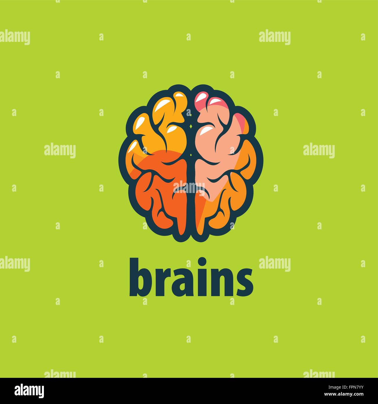 Vector brain logo Stock Vector Image & Art - Alamy