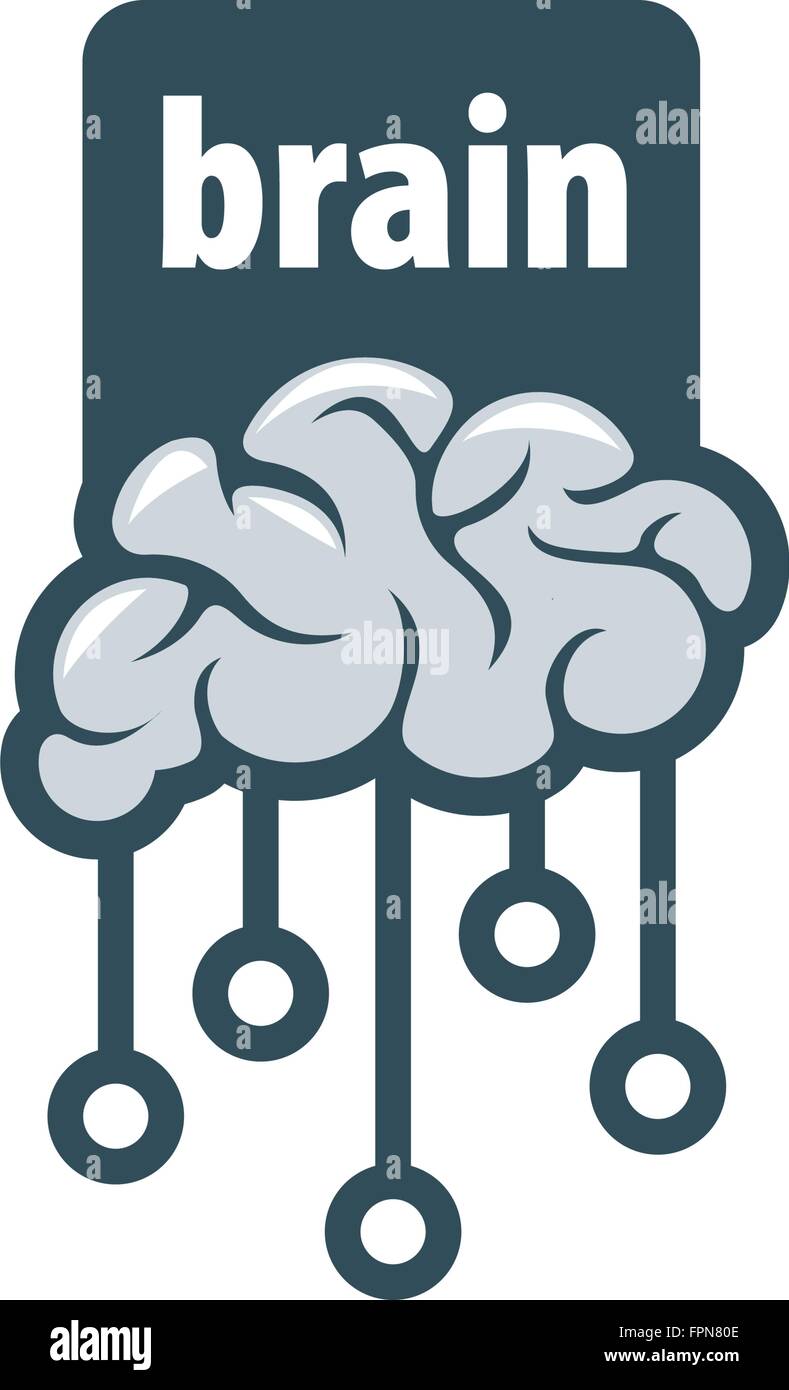 Vector brain logo Stock Vector Image & Art - Alamy