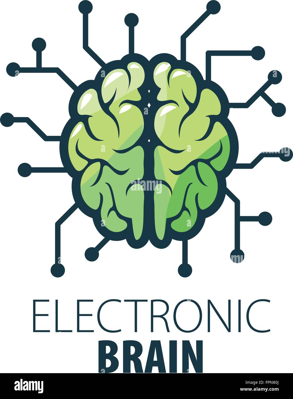 Vector brain logo Stock Vector Image & Art - Alamy