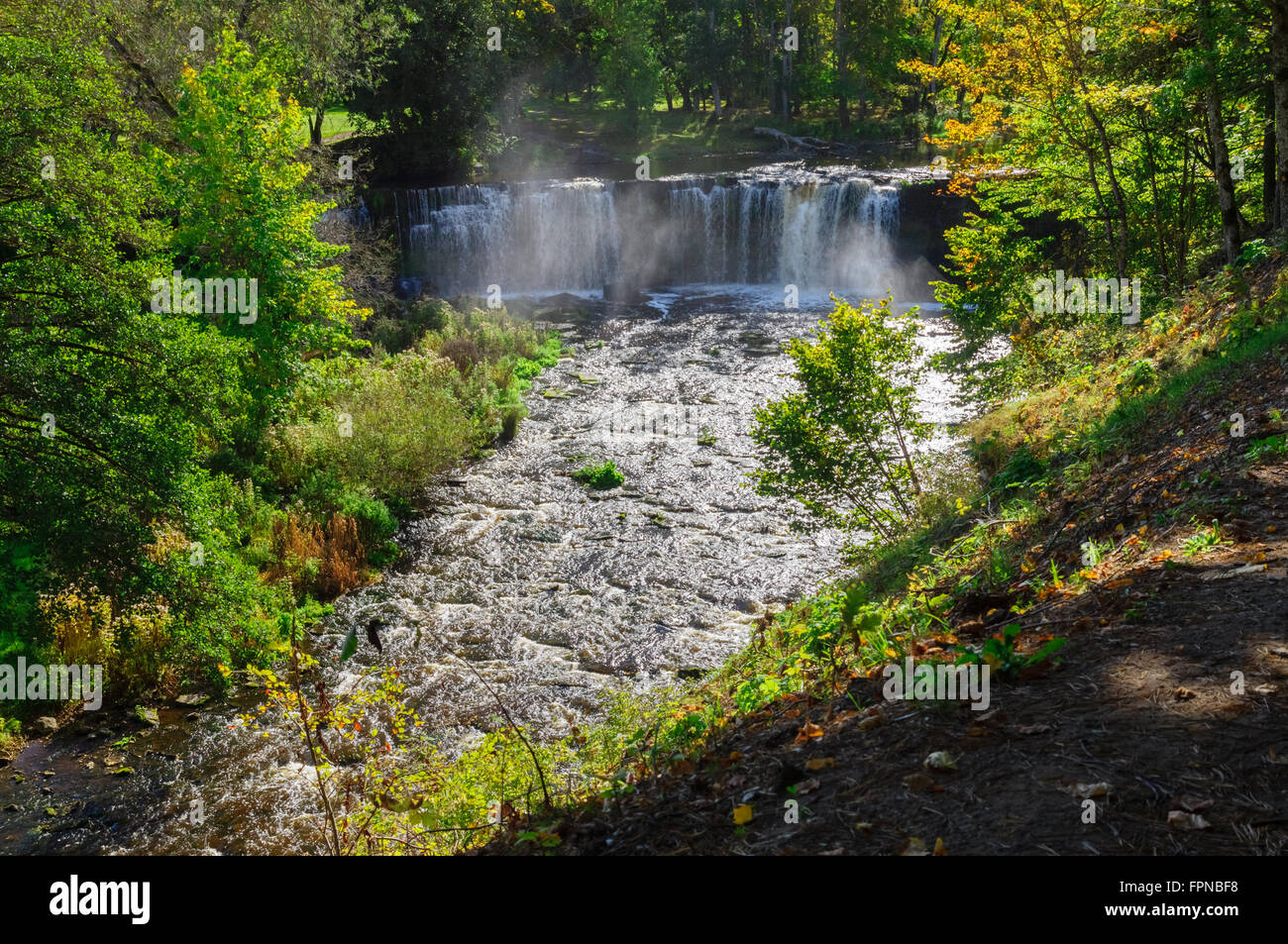 Autumnal view on keila joa waterfall hi-res stock photography and ...
