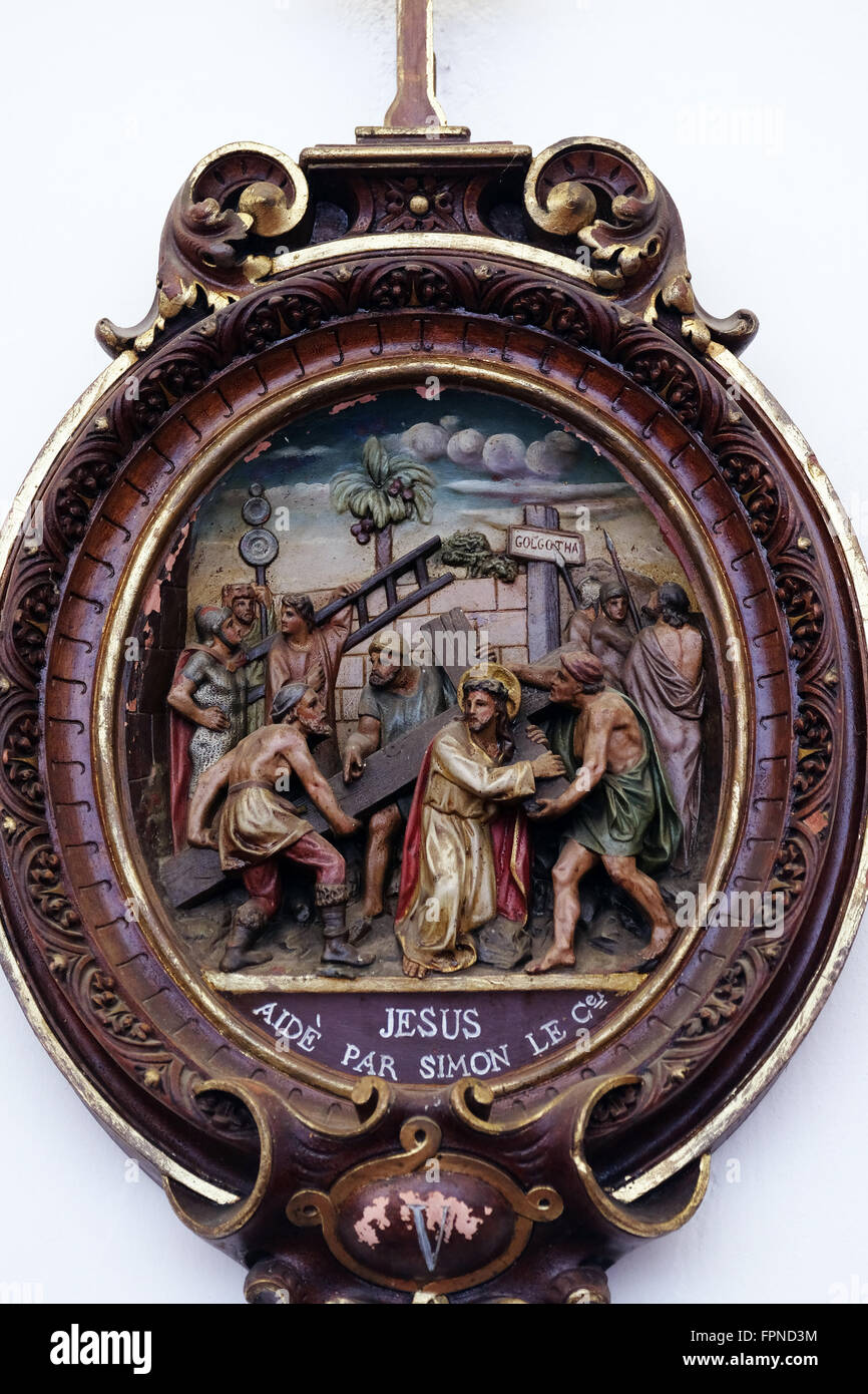 5th Station Of Via Dolorosa High Resolution Stock Photography and Images - Alamy