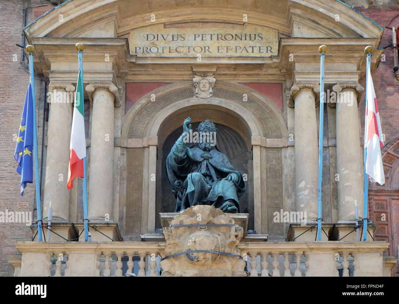 Bologna landmark Pope Gregory XIII statue in Bologna, Italy Stock Photo ...