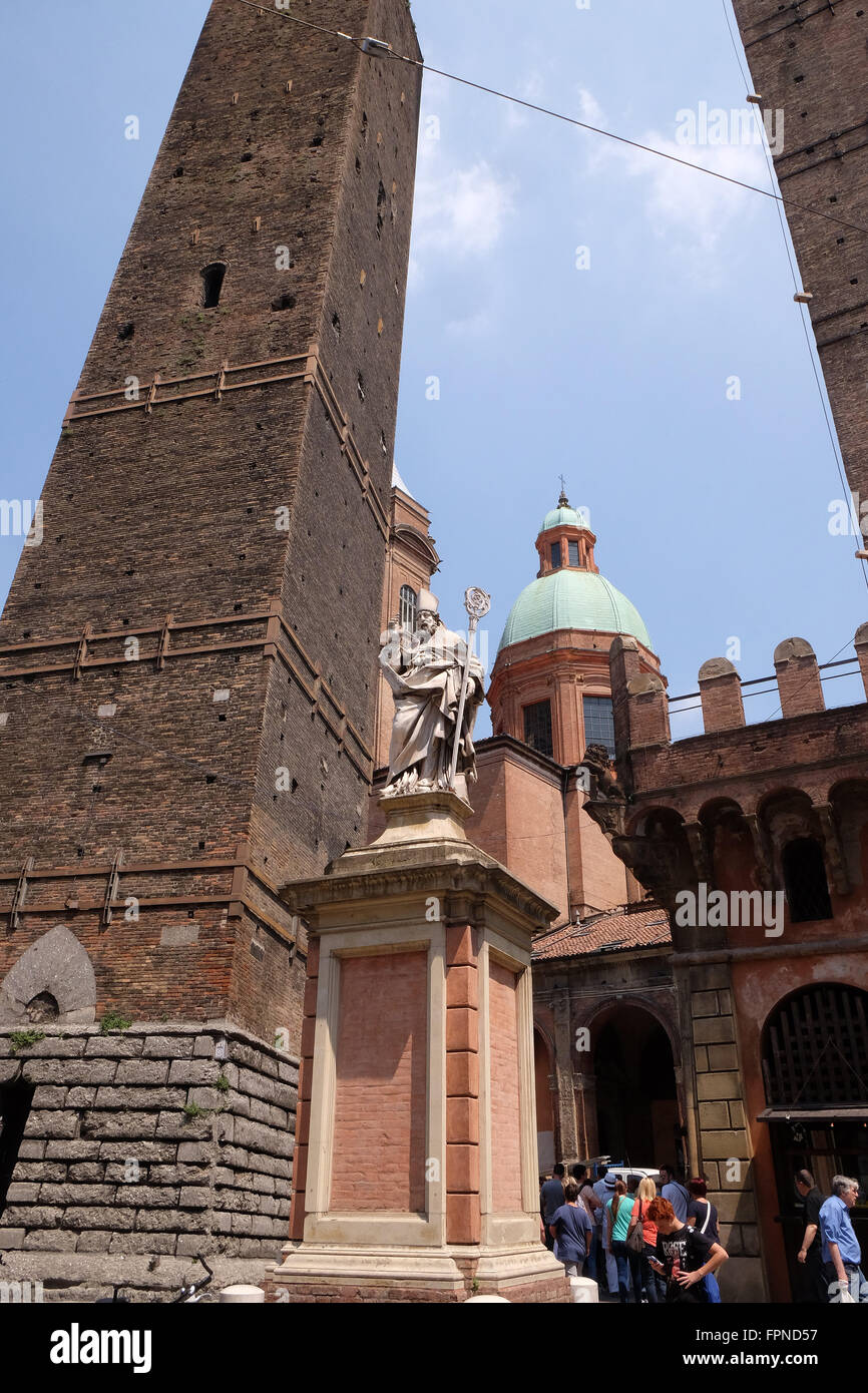 Saint Petronius, Saint Bartholomew church in Bologna, Italy, on June 04 ...