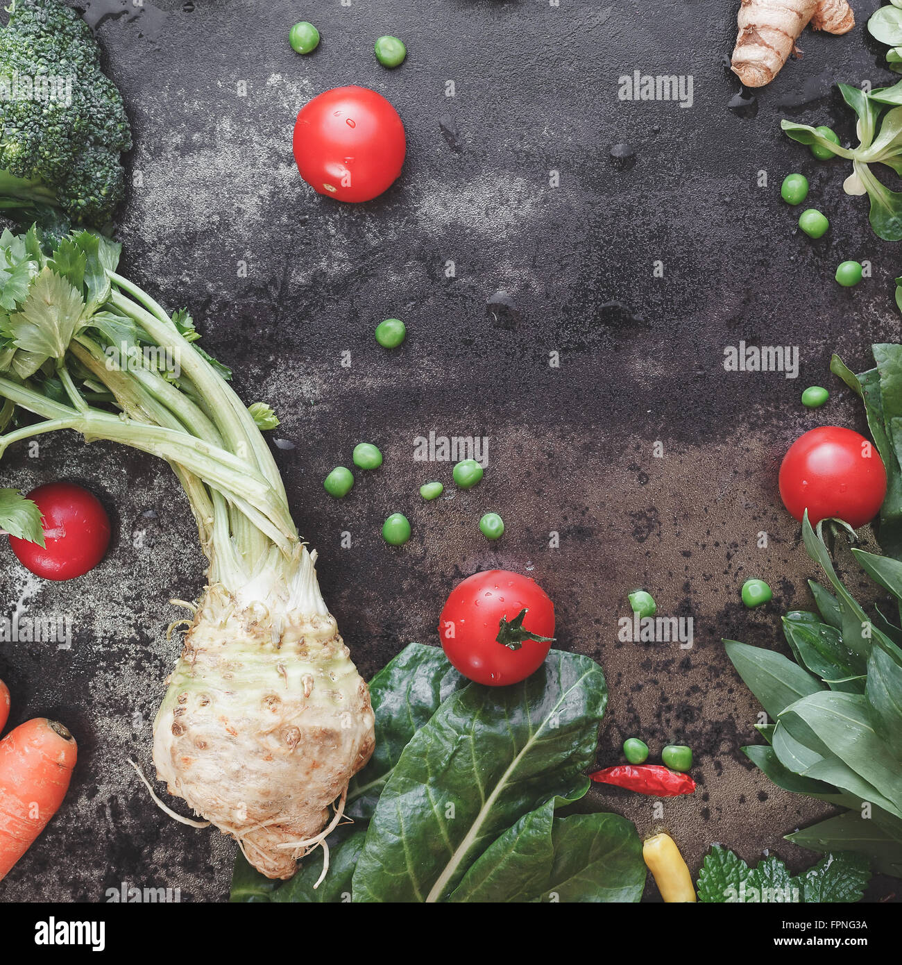 Fresh raw organic vegetable Stock Photo - Alamy