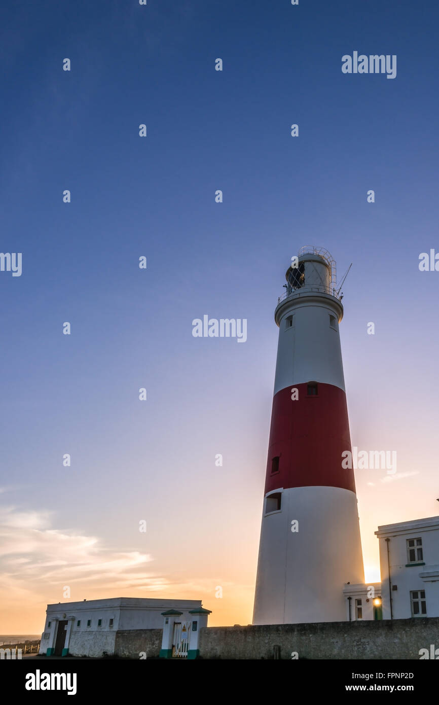 Evening Portland Bill lighthouse Stock Photo - Alamy