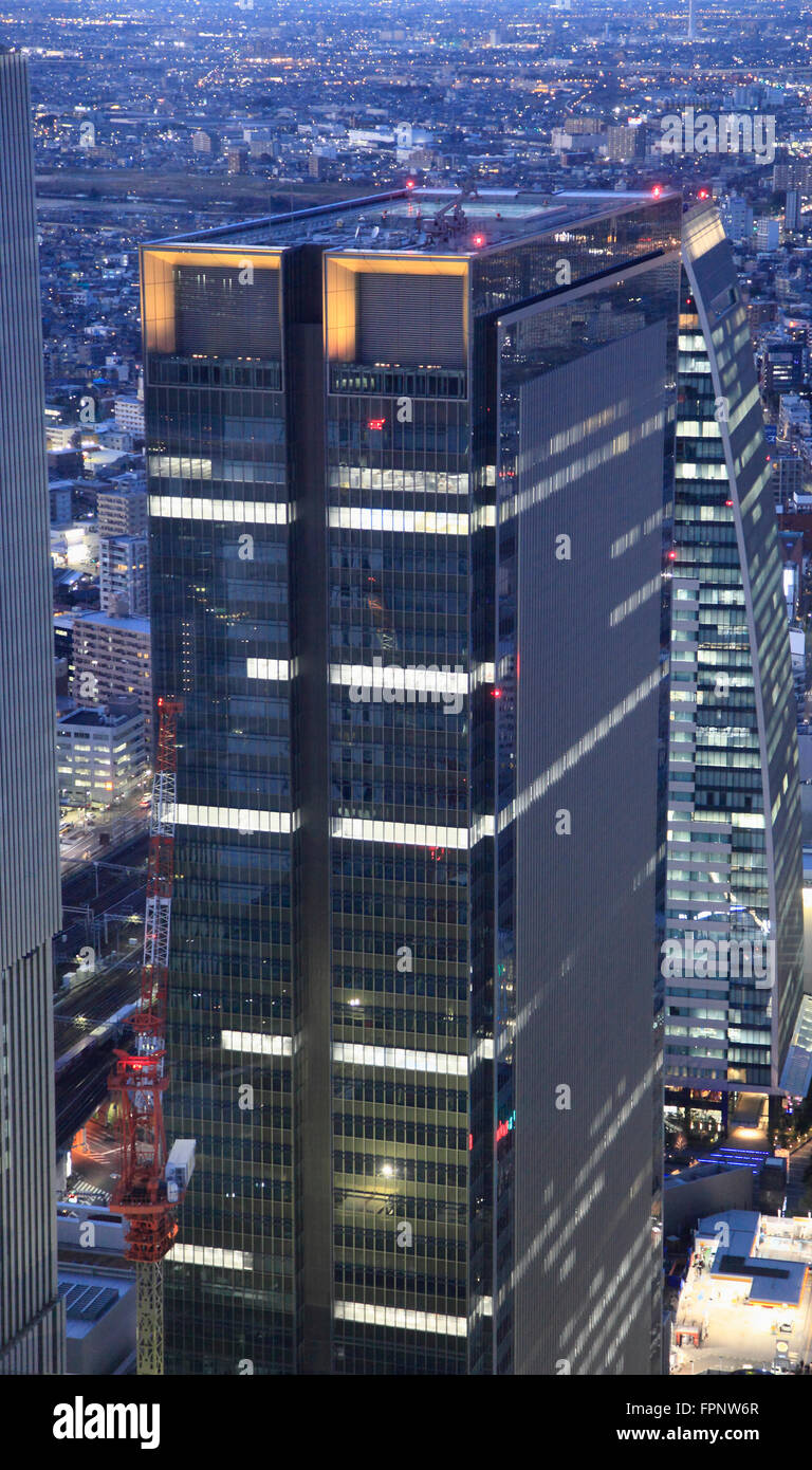 Japan, Nagoya, Lucent Tower, skyscraper, modern architecture Stock ...