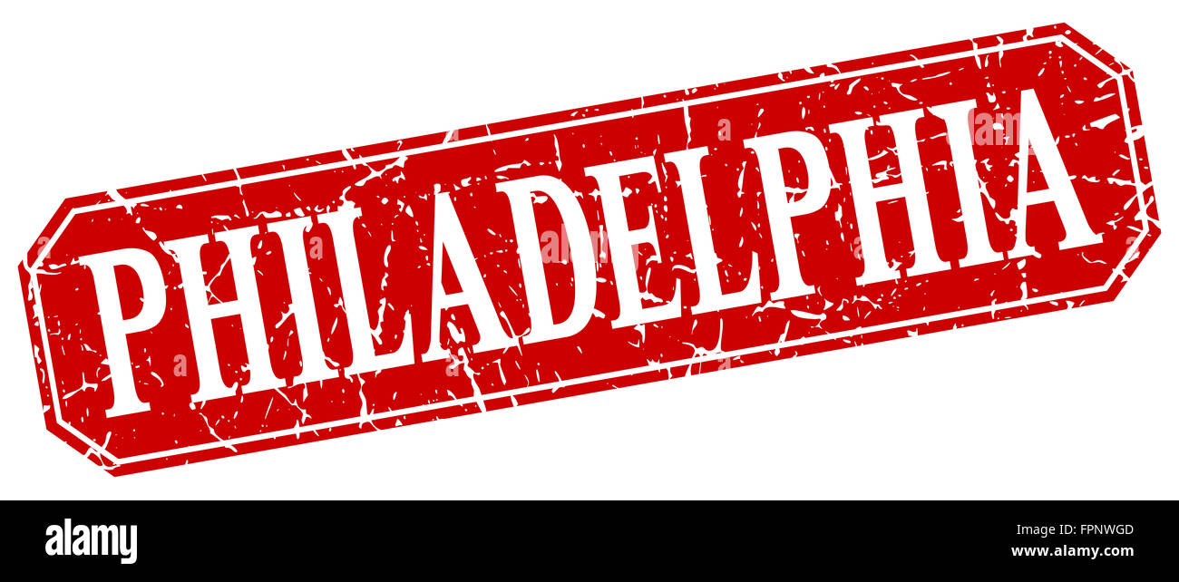 Welcome philadelphia red stamp hi-res stock photography and images - Alamy