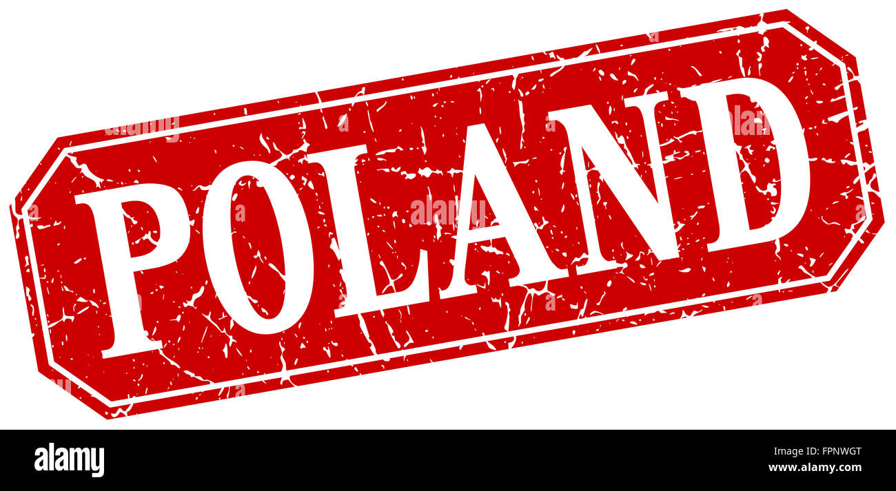 Welcome poland red square hi-res stock photography and images - Alamy