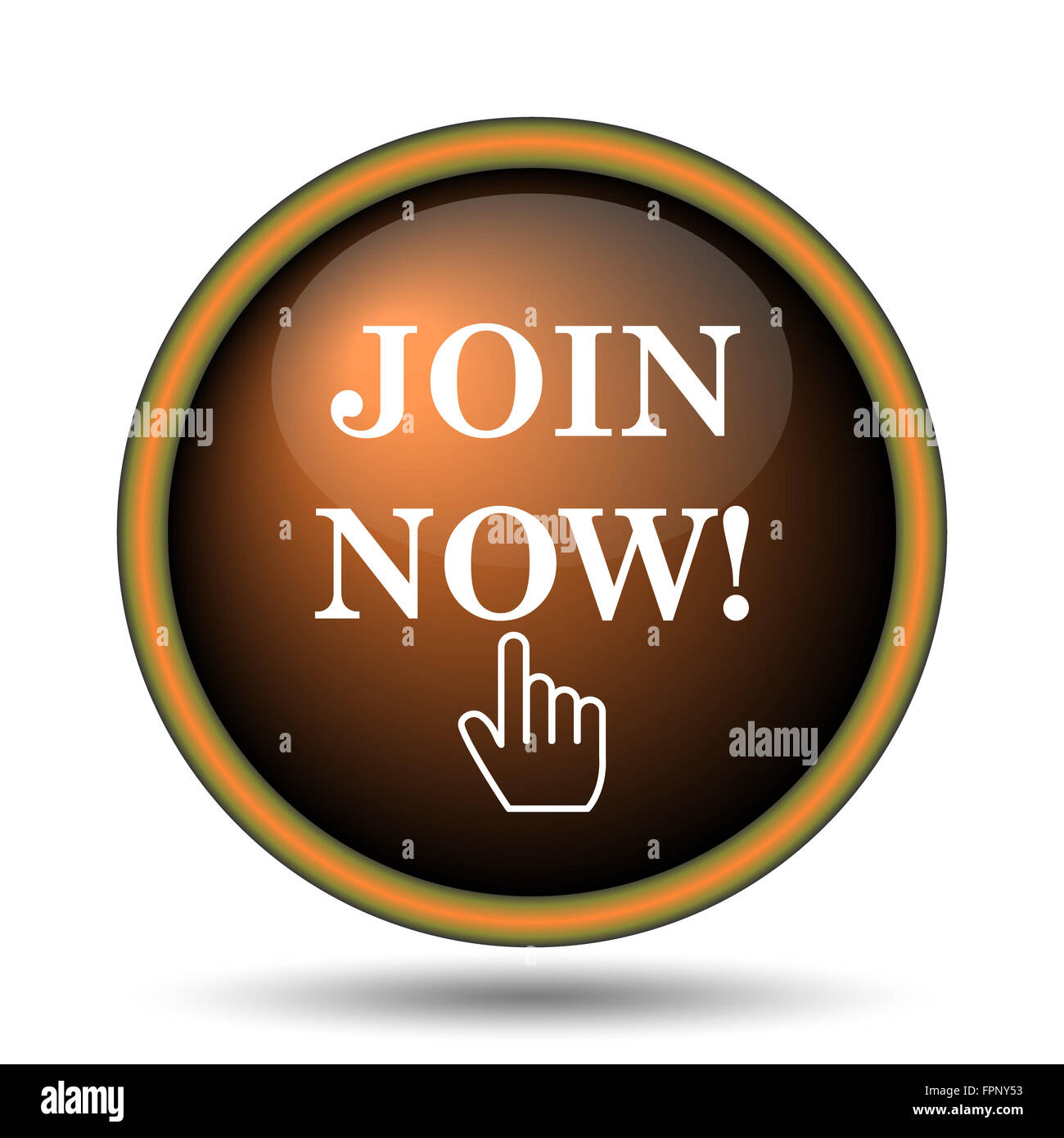 Join now icon. Internet button on white background Stock Photo - Alamy