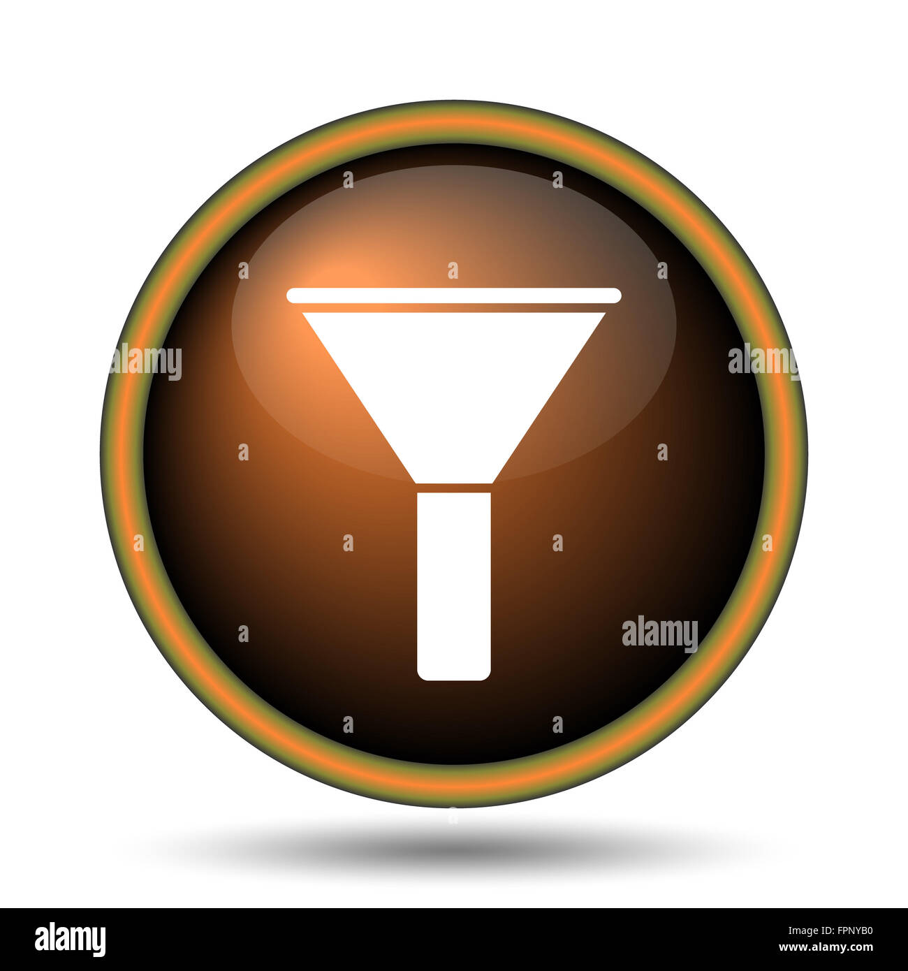 Filter icon. Internet button on white background Stock Photo - Alamy