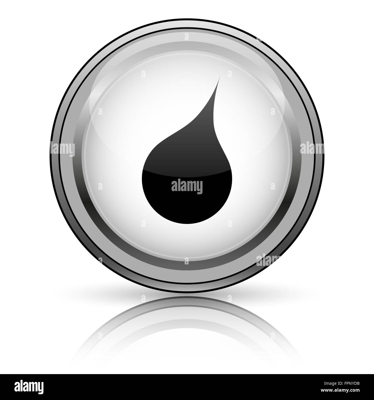 Rain icon. Internet button on white background Stock Photo - Alamy