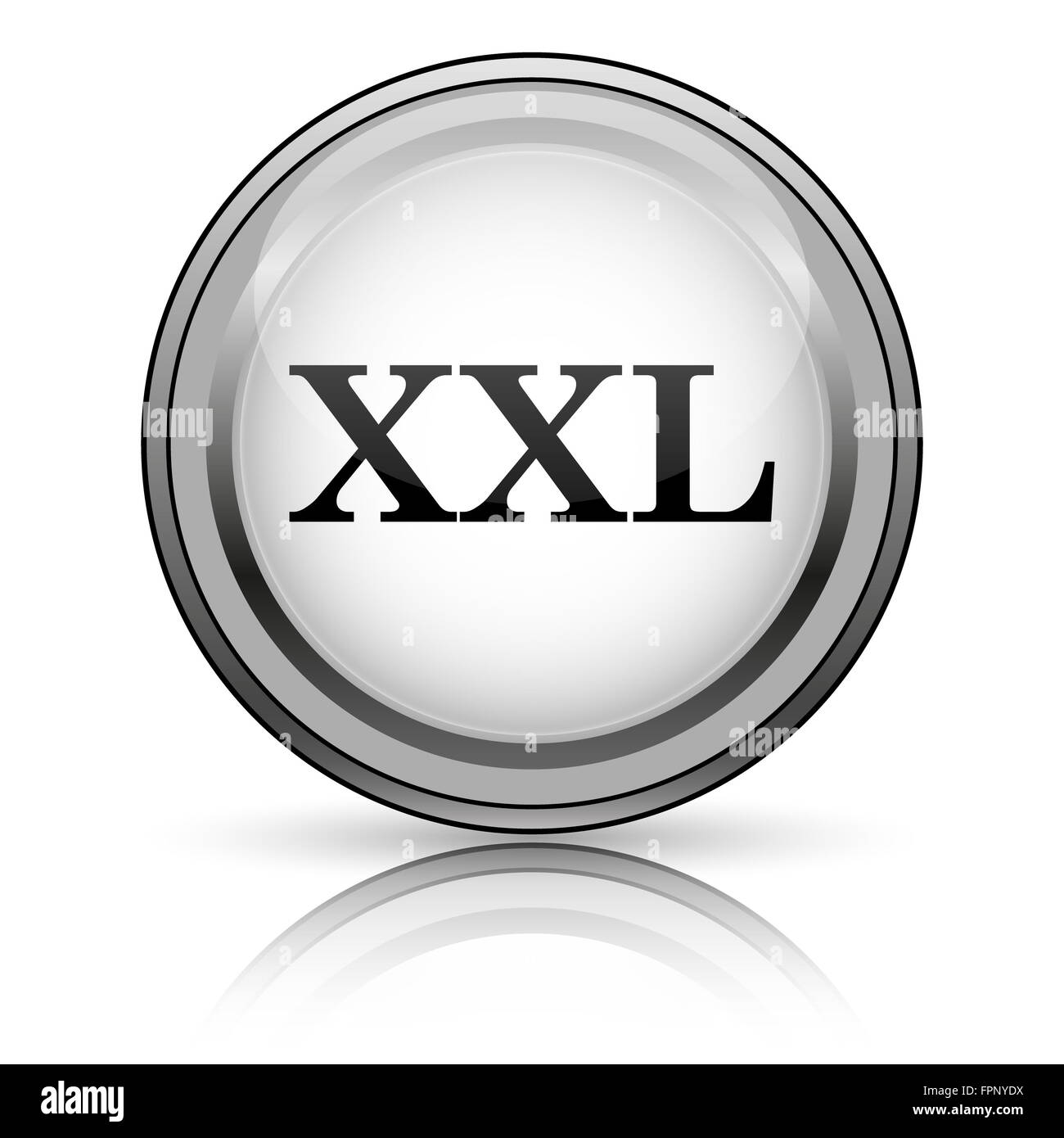 XXL icon. Internet button on white background Stock Photo - Alamy