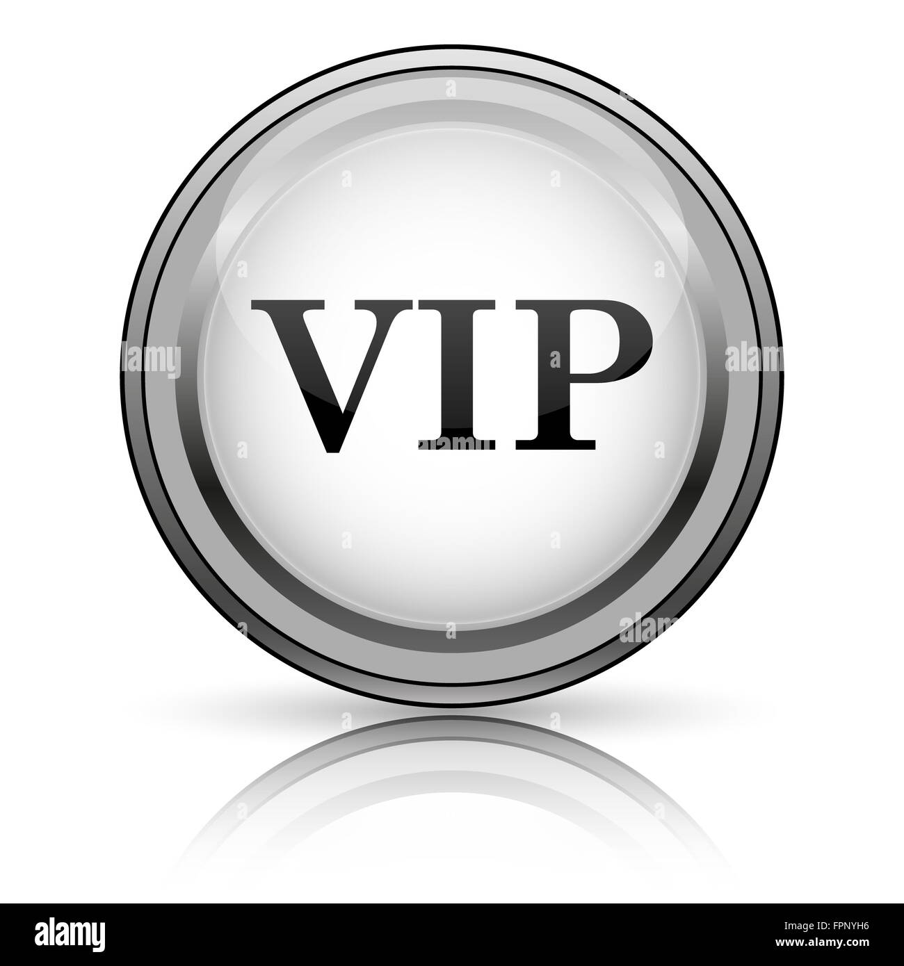 VIP icon. Internet button on white background Stock Photo - Alamy