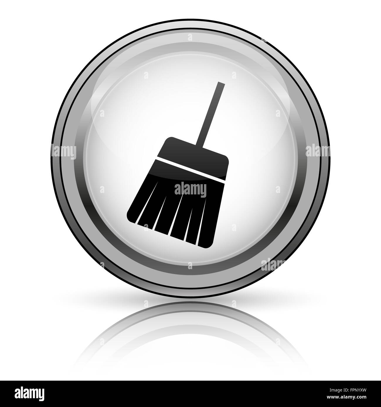 Sweep icon. Internet button on white background Stock Photo - Alamy