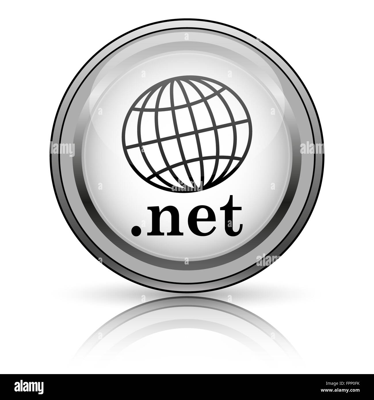 .net icon. Internet button on white background Stock Photo - Alamy