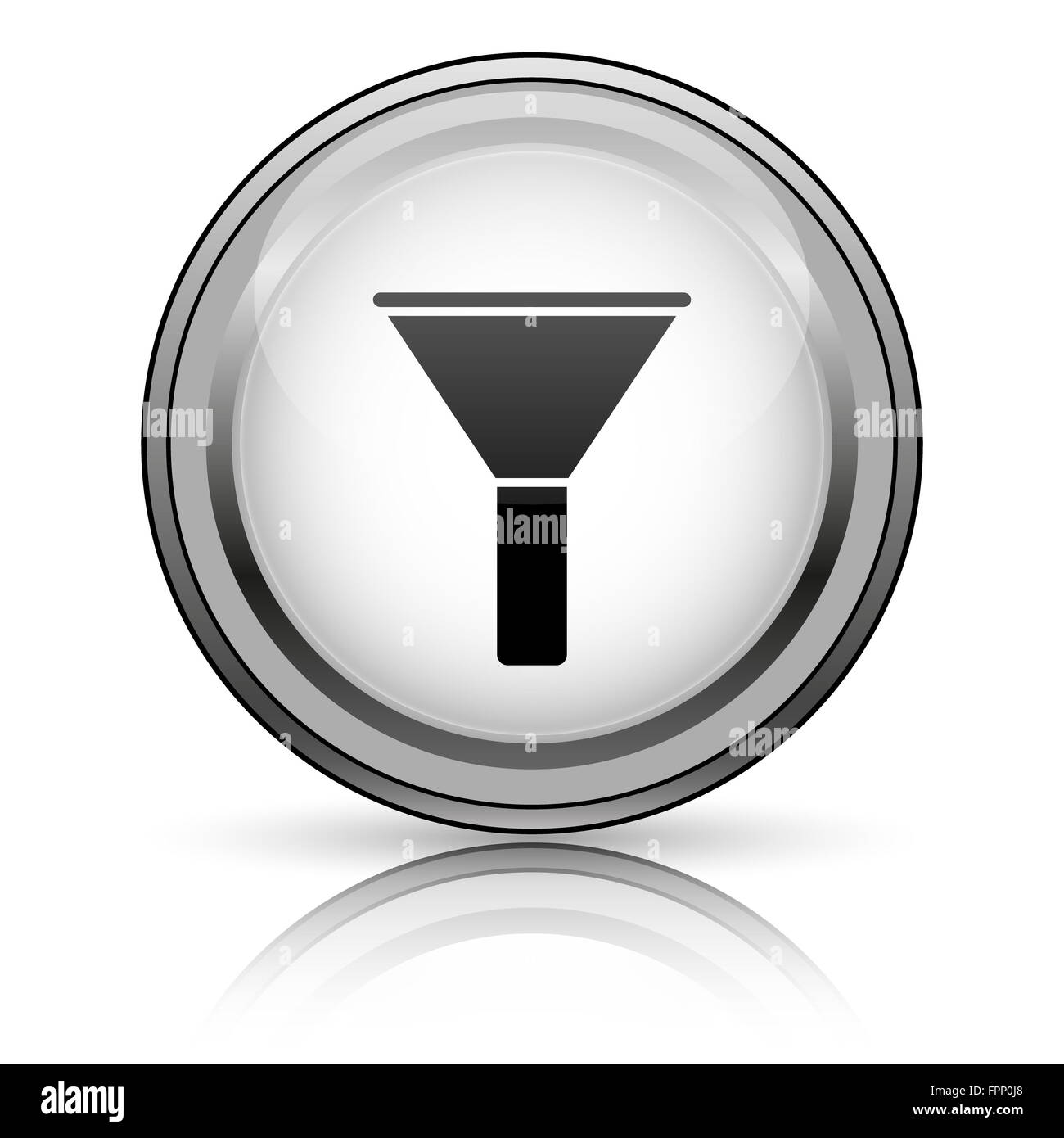 Filter icon. Internet button on white background Stock Photo - Alamy