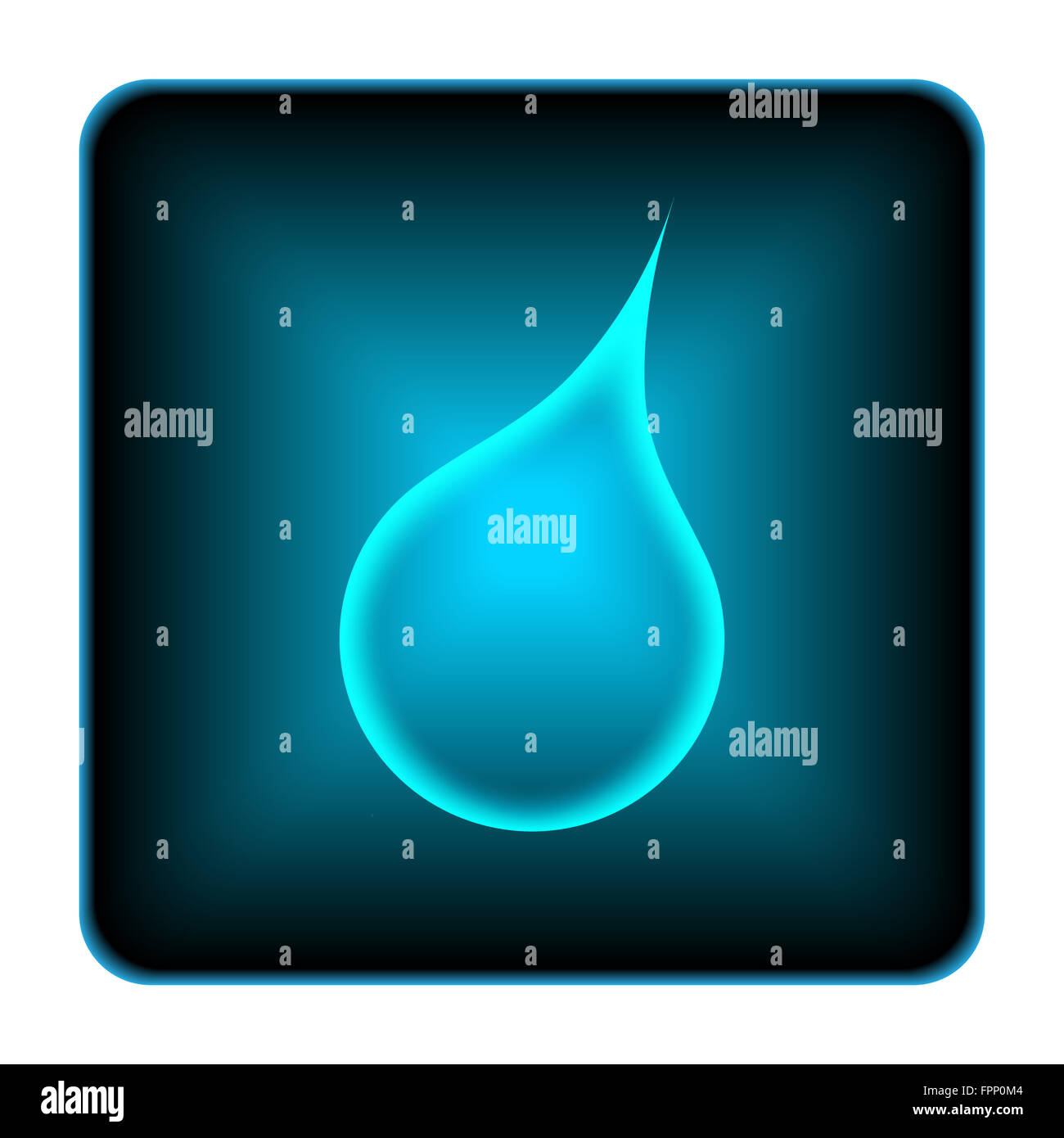 Rain icon. Internet button on white background Stock Photo - Alamy