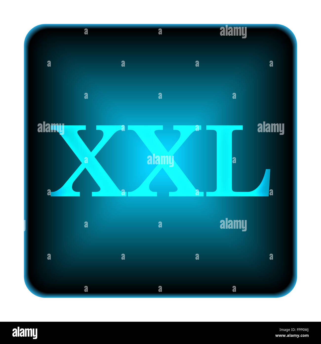 XXL icon. Internet button on white background Stock Photo - Alamy