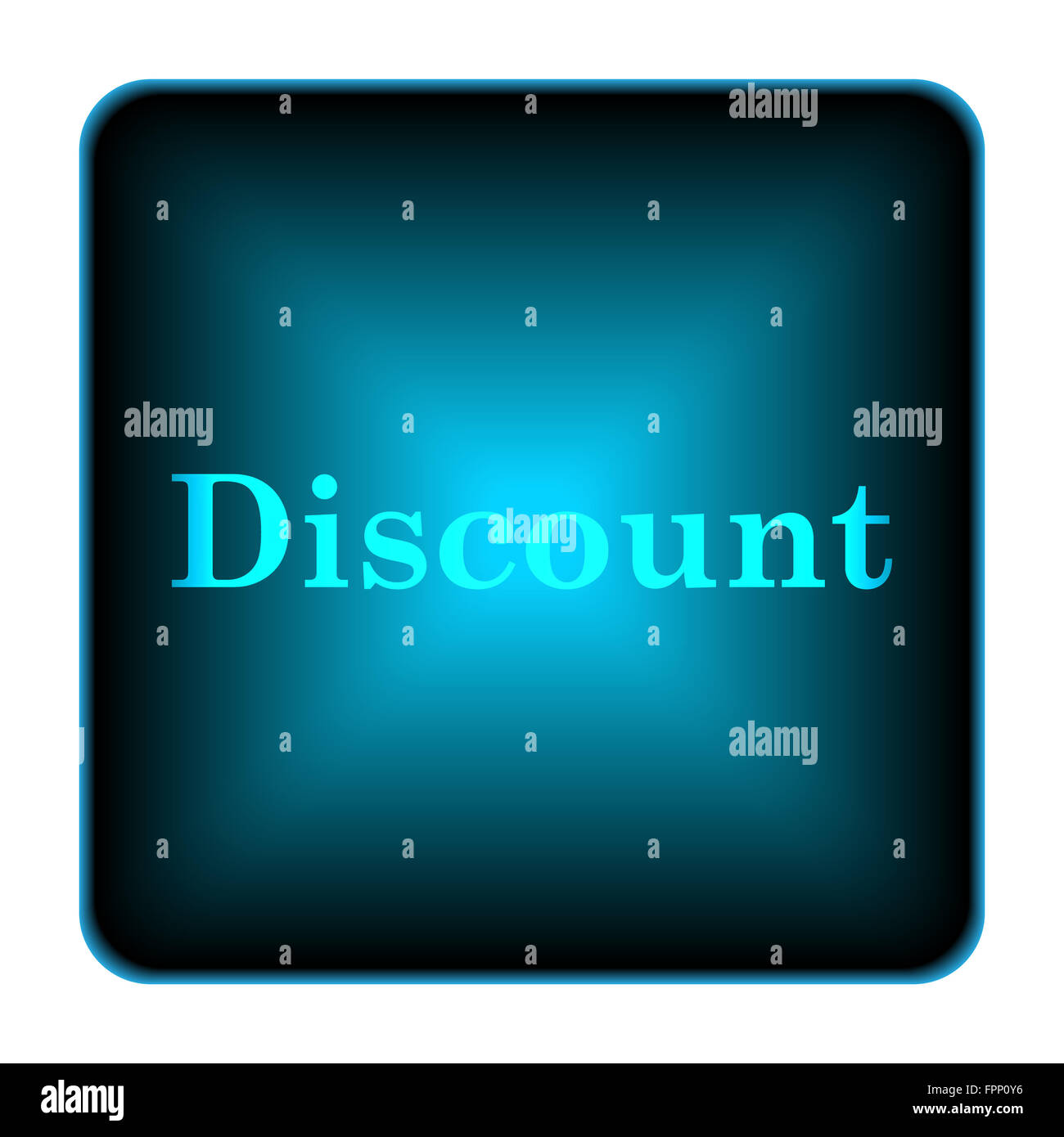 Discount icon. Internet button on white background Stock Photo - Alamy